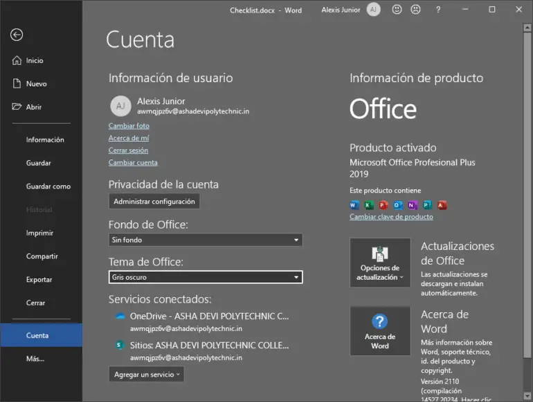 👉 Cómo Habilitar y Mejorar el Modo Oscuro en Word