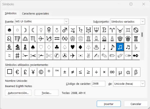 👉 Cómo Insertar Símbolos Musicales en Documento Word