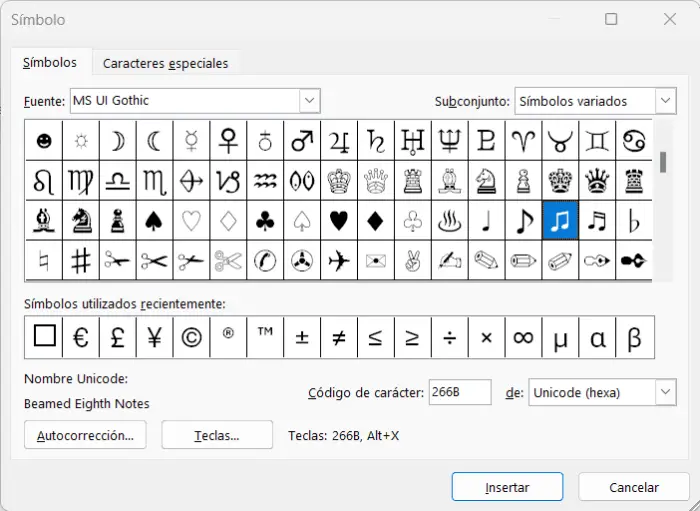 👉 Cómo Insertar Símbolos Musicales en Documento Word