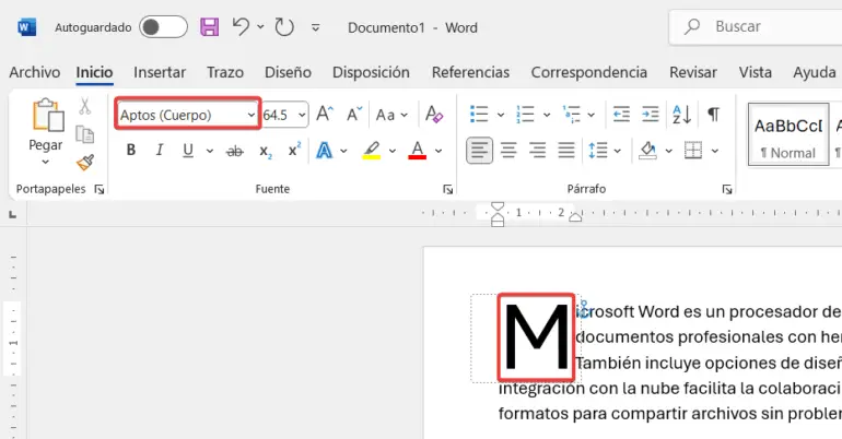 Cómo Insertar una Letra Capitular en Word » Blog Word