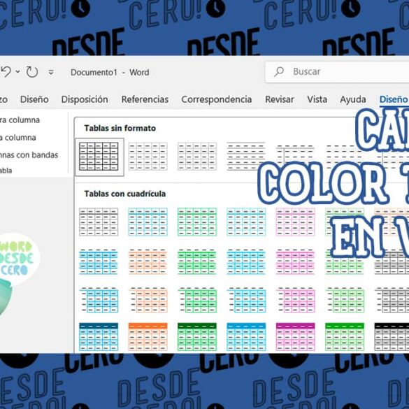Cómo Cambiar Color de Tabla en Word: 4 Métodos » Blog Word