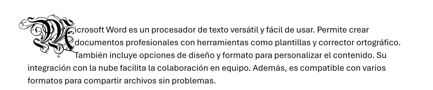 Cómo Insertar una Letra Capitular en Word » Blog Word