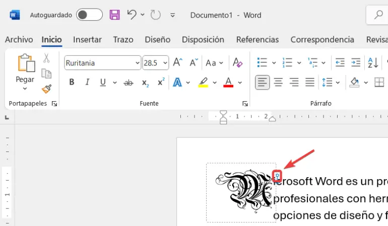 Cómo Insertar una Letra Capitular en Word » Blog Word